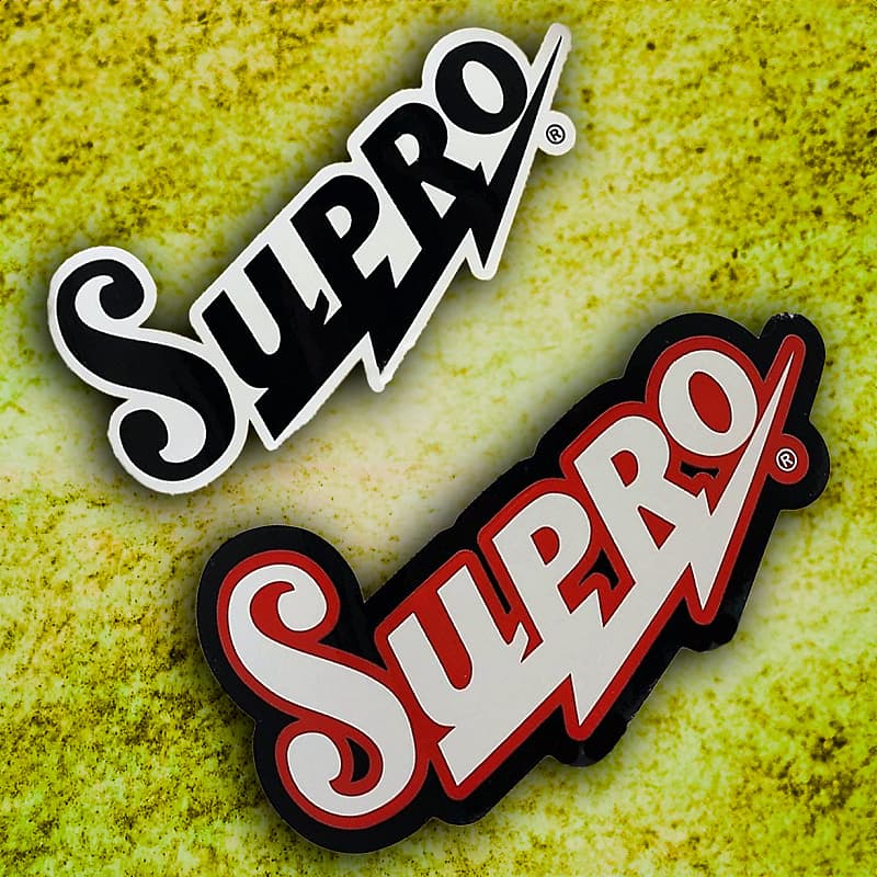 SUPRO AMPLIFIERS STICKER SET (2 PACK) INSANELY RARE LIMITED | Reverb