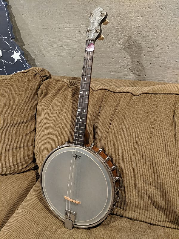 Slingerland MayBell ? Tenor banjo 2 brass tone rings Archtop | Reverb