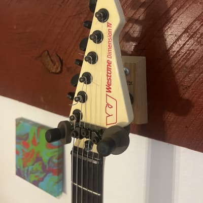 Westone Dimension IV 1984 - White Lightning Bolt w/ OHSC | Reverb