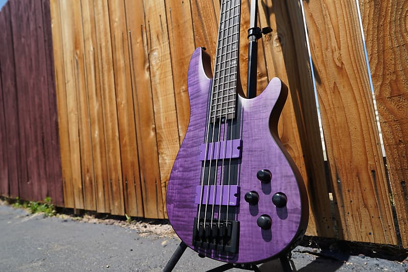 Schecter DIAMOND SERIES C-5 GT Satin Trans Purple 5-String | Reverb