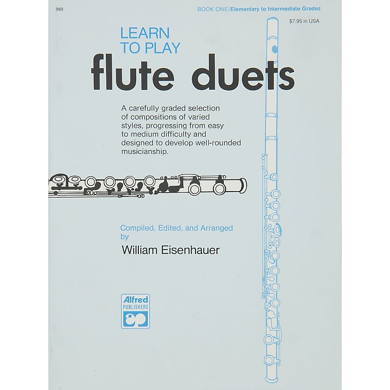 Alfred Learn to Play Flute Duets Book | Reverb