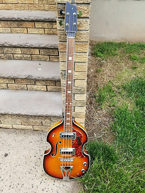 Kingston/ Teisco Violin Style Bass Guitar | Reverb