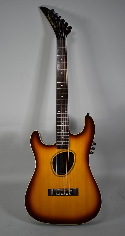 1980s Kramer Ferrington Sunburst Finish Left-Handed Acoustic | Reverb