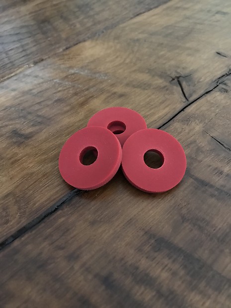 Red Grolsch Rubber Washer Strap Locks | Reverb