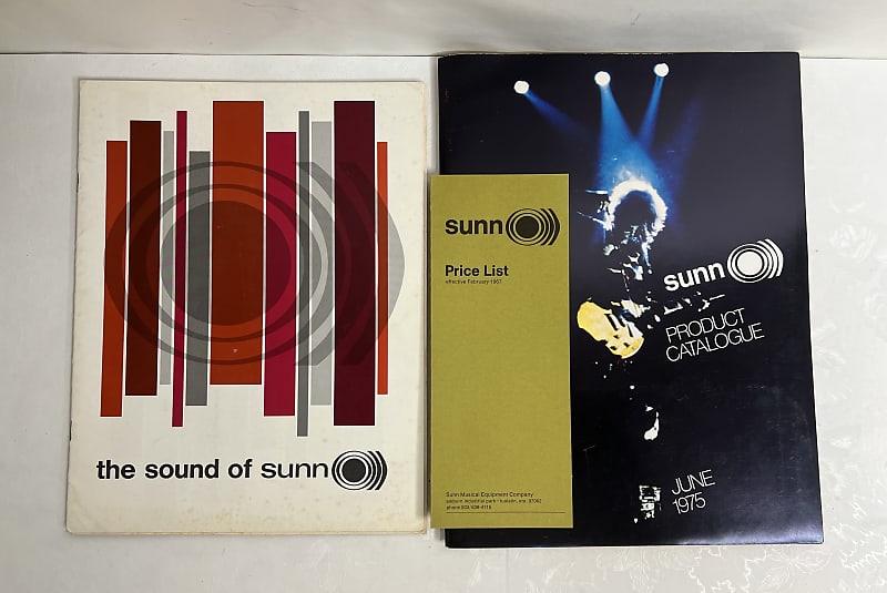 Sunn 1967-1975 catalogs and price list 1967 | Reverb