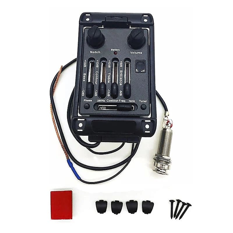 Folk Acoustic Guitar Pickup EQ Equalizer with Tuner Soft | Reverb