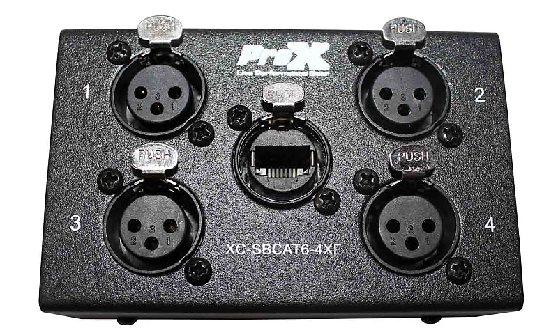Prox XC-SBCAT6-4XF 4 Channel XLR-F CAT6 Audio and DMX | Reverb