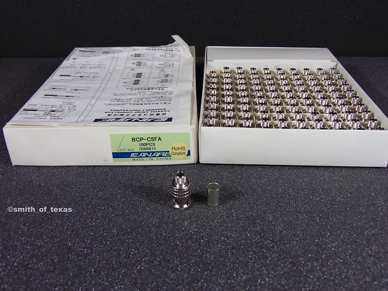 Canare Crimp Connectors BCP-C5FA 75-ohm for Belden Cable BNC | Reverb