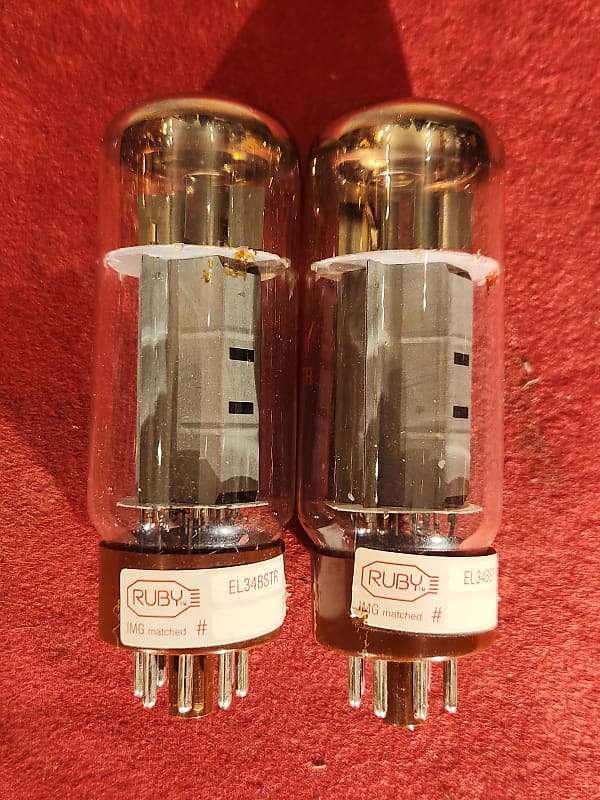 Ruby EL34 Power Tube Pair | Reverb