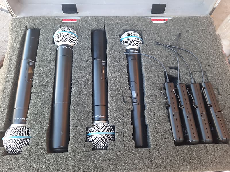 Shure SLX 4 Channel Combo System w/Lavs | Reverb