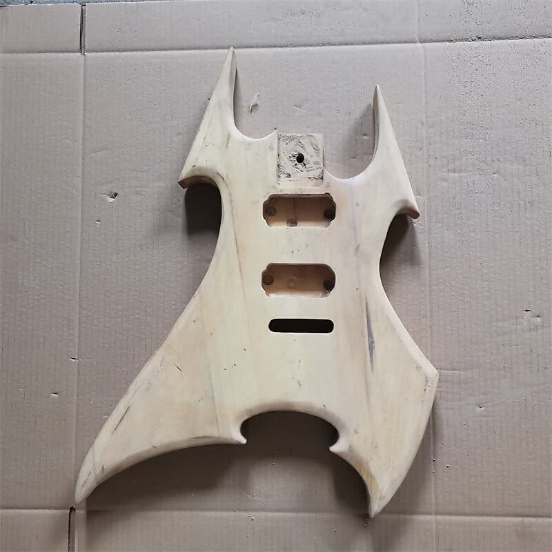Unfinished Warlock Style Guitar Basswood Body | Reverb