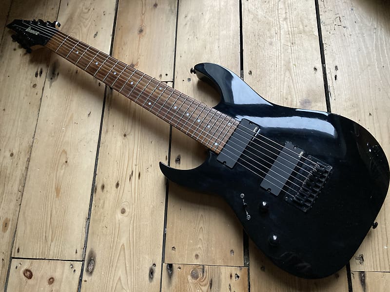 Ibanez RG8L 2013 Black Left Handed 8 String Upgraded EMG | Reverb