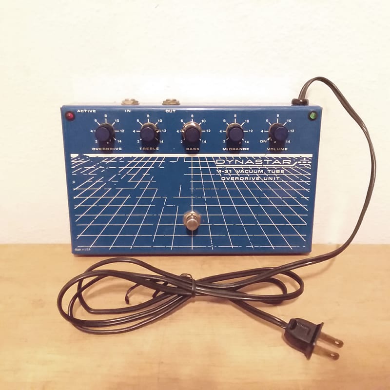 Dynastar 12AX7 Tube Overdrive 1989 Distortion Pedal blue M-31 | Reverb