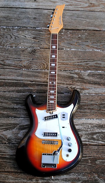 Very Clean 1968 Silvertone/ Teisco Mosrite Electric Guitar | Reverb
