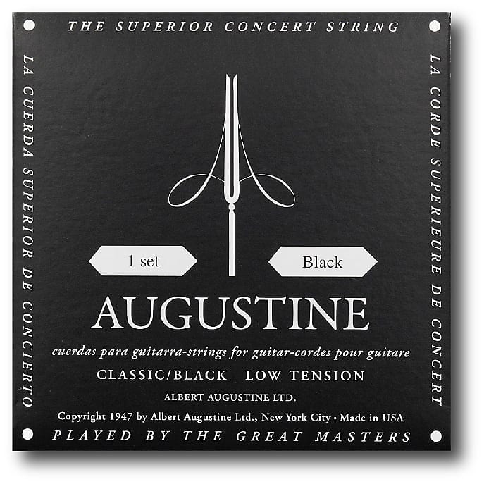 Augustine ABK Classic Black String Set | Reverb