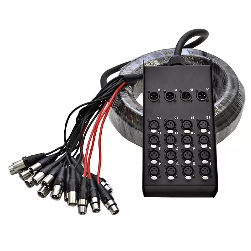 16X4 Channel Xlr Low Profile Circuit Board Snake Cable - 50 | Reverb