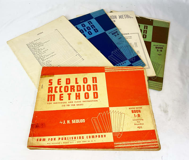 Lot of 5 Piano Accordion Music Books (Used)- Sedlon Accordion | Reverb