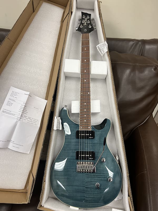 Harley Benton CST-24T P90 Ocean Flame 2023 - Flamed Maple | Reverb