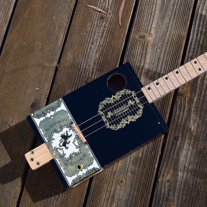 Cigar box guitar, 3-string guitar, handmade cbg | Reverb