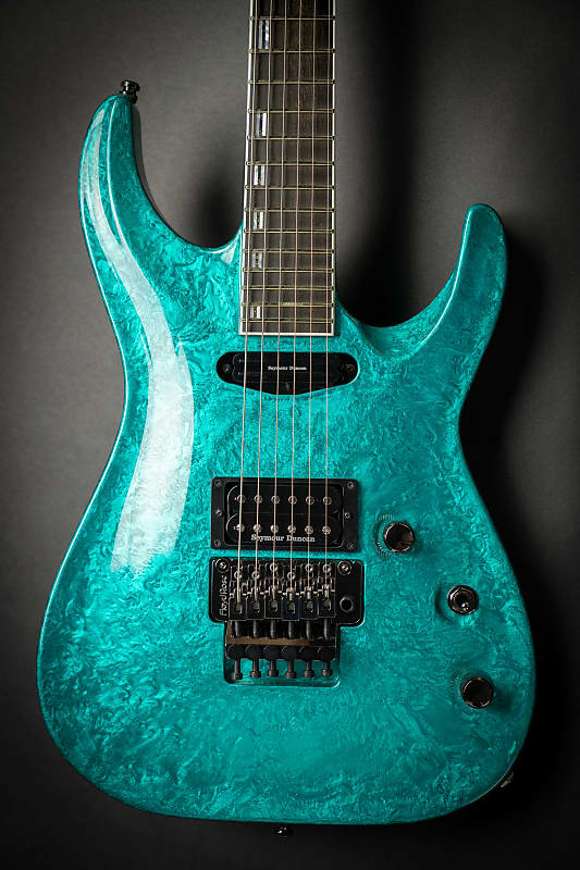 ESP Custom Shop Horizon-I Liquid Metal Turquoise | Reverb Canada