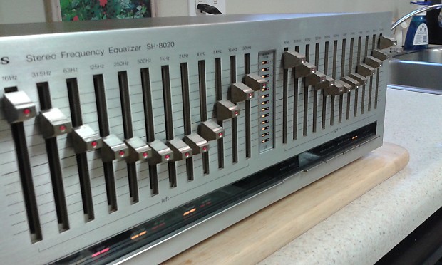 Technics Stereo Frequency Equalizer SH-8020 1980"s silver | Reverb