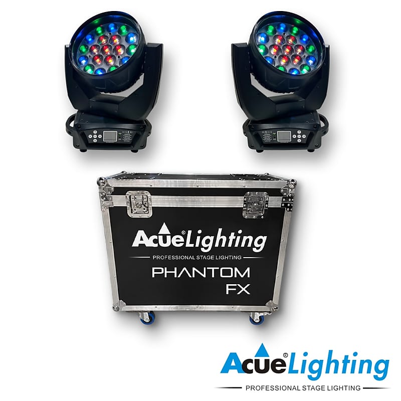 Acue Lighting Phantom FX LED Hybrid Package - Black | Reverb