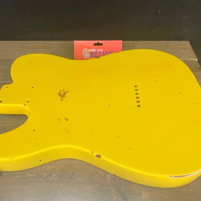 Real Life Relics Tele® Telecaster® Body Aged Yellow Taxi # 1 | Reverb