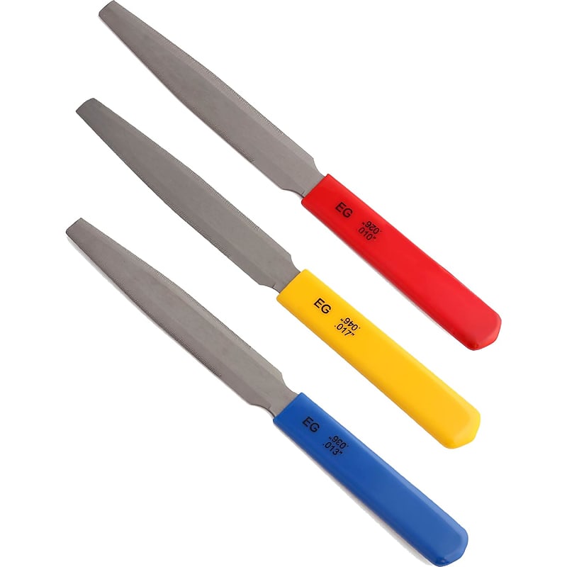 Tapered Nut Files Double Edge Nut Slotting Files Set Fret | Reverb