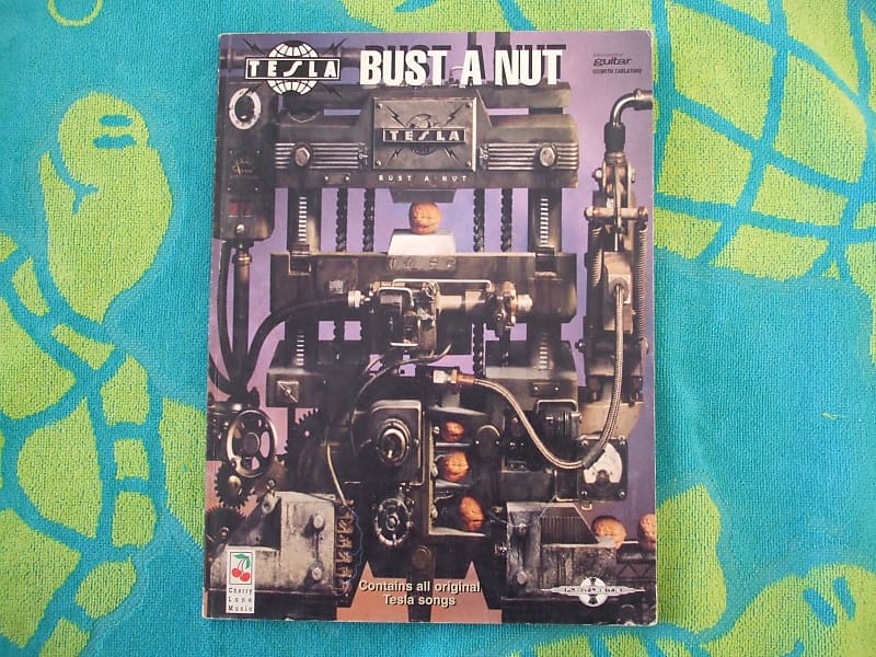 Tesla BUST A NUT Tab Tablature Book Songbook VG condition | Reverb
