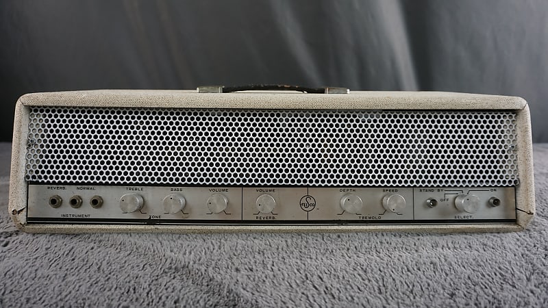 Teisco Checkmate 25 1960s - White Japan Tube Head 1960s | Reverb