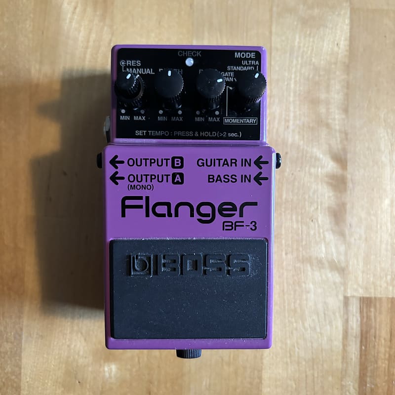 Boss BF-3 Flanger (Dark Gray Label) 2001 - Present - Purple | Reverb