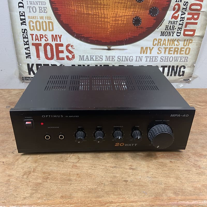 Optimus MPA-40 PA Amplifier 20 watt | Reverb