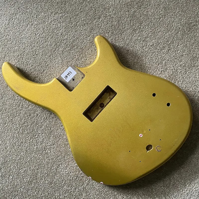 Metallic Gold Basswood Bass Guitar Body DIY Project | Reverb UK
