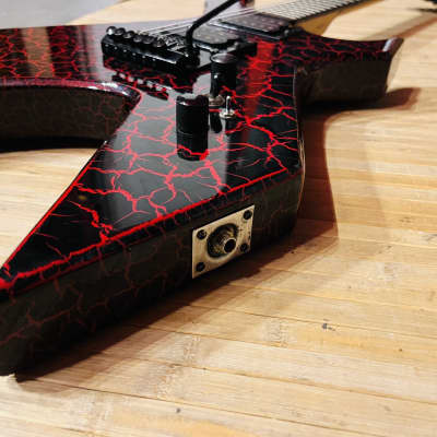 BC Rich Platinum Series Warlock 1988-1990 Black w/ Red | Reverb