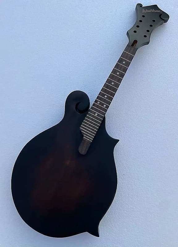 Black Washburn 8 String Mandolin, Mahogany Neck, Rosewood | Reverb