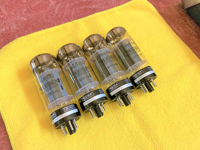 4x Mesa Boogie STR 440 6L6 GC Power Tubes - Matched Quad | Reverb