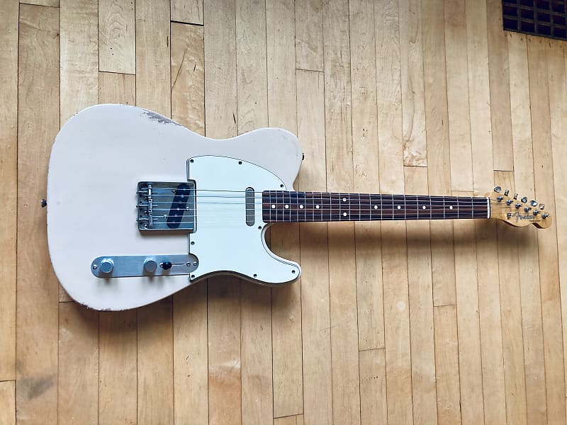 Fender MJT Partscaster Telecaster Nitro Desert Sand | Reverb