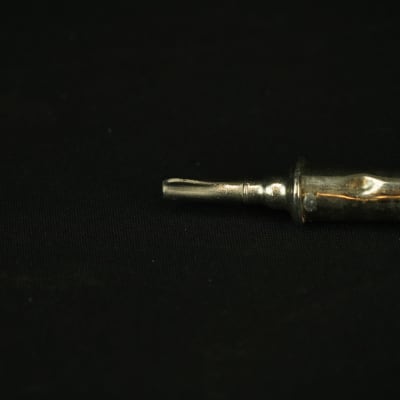 Vintage CH MATHIEU, Paris France Nickel Tin Penny Whistle, | Reverb