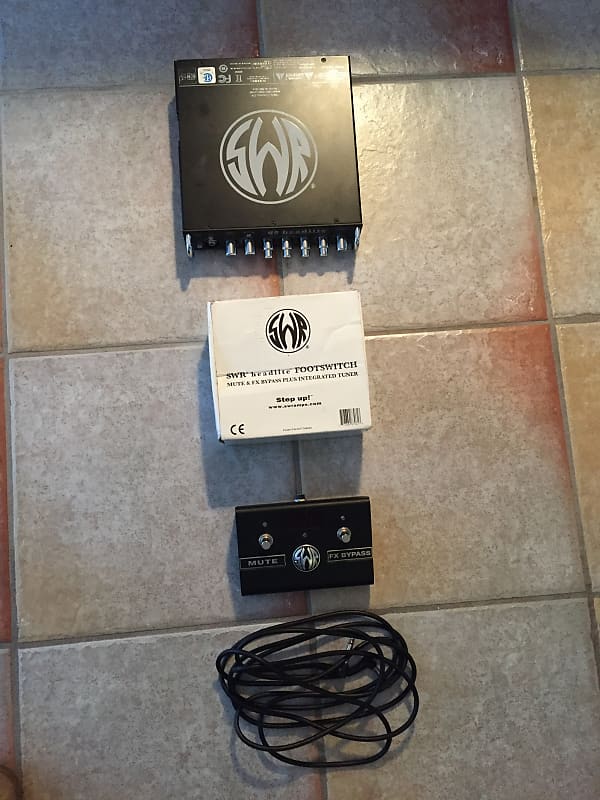 SWR Headlite Amp and Tuner/Mute Footswitch 2005 - Black | Reverb