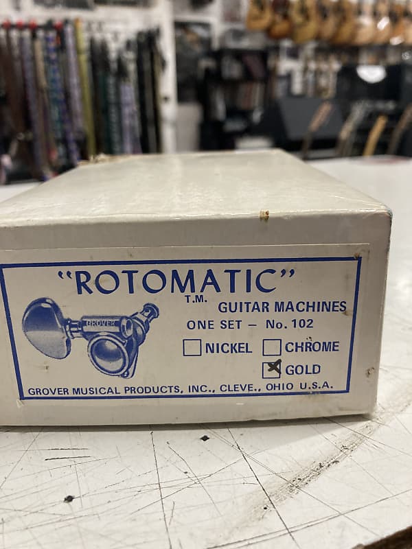Grover Rotomatic machine heads 1970.s Gold | Reverb