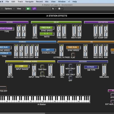 Virtual NOVATION A-STATION editor / programmer - LOGIC v4 - X | Reverb
