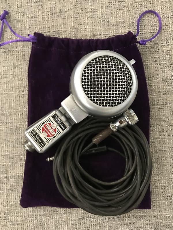Turner Model 224 Microphone 1950s - Chrome/Nickel | Reverb