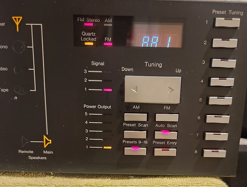 MCS Vintage MCS Model 3237 stereo receiver 80s | Reverb