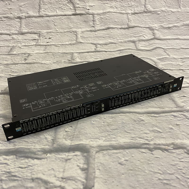 Samson E30 2/3 Octave Dual 15 Band Graphic Equalizer | Reverb