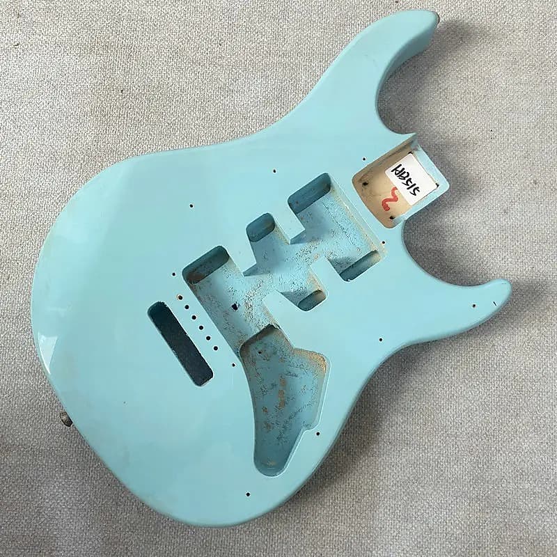 Light Blue Stratocaster Strat Style Guitar Body | Reverb