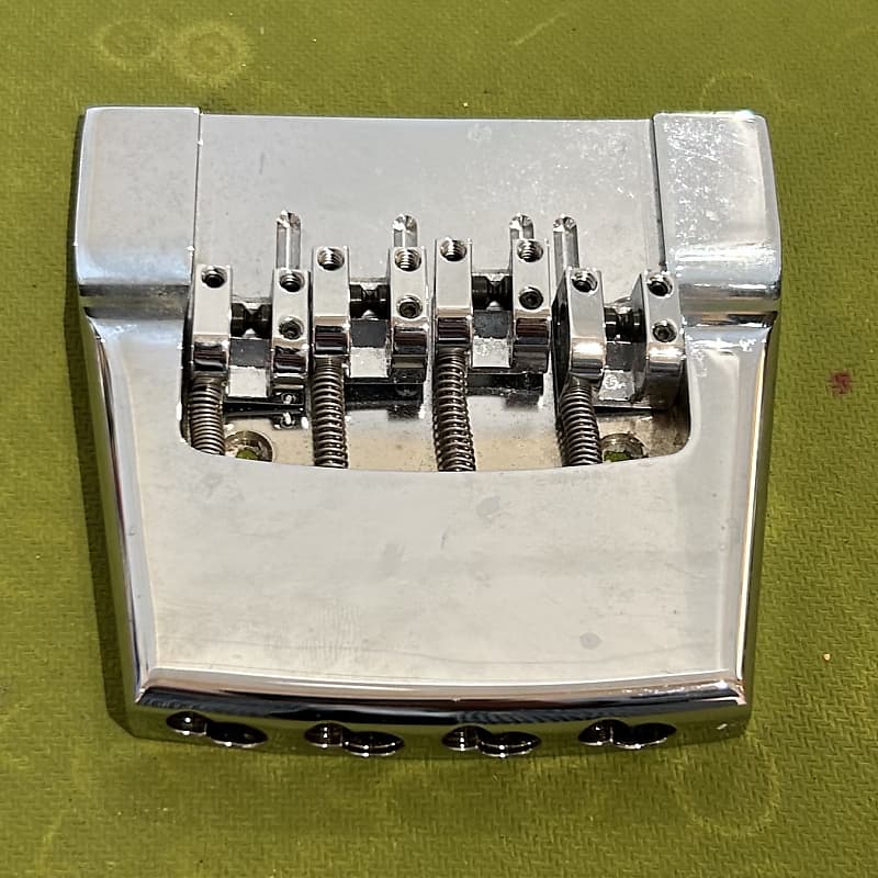 Hipshot Rickenbacker bass bridge - Chrome | Reverb