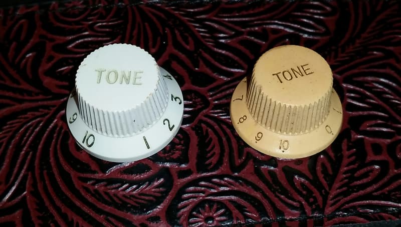 Fender stratocaster vintage highly aged tone guitar knob | Reverb UK