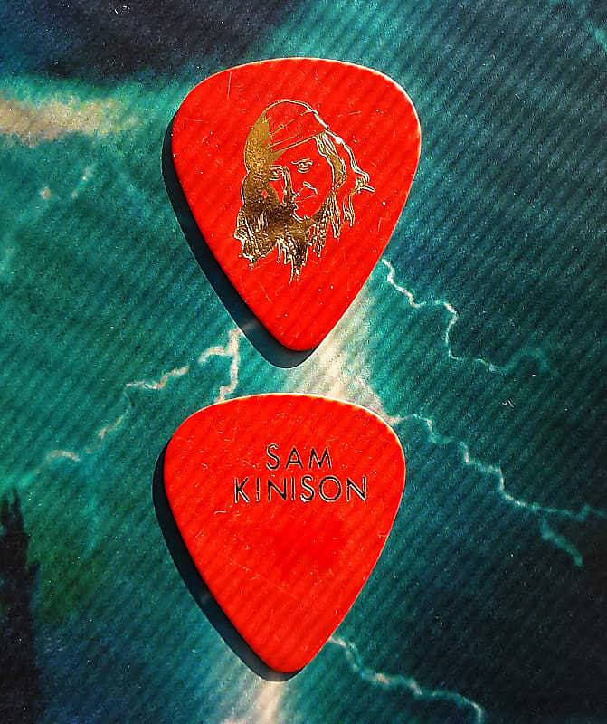 SAM KINISON 1990 Leader of the Banned Comedy Tour guitar pick | Reverb