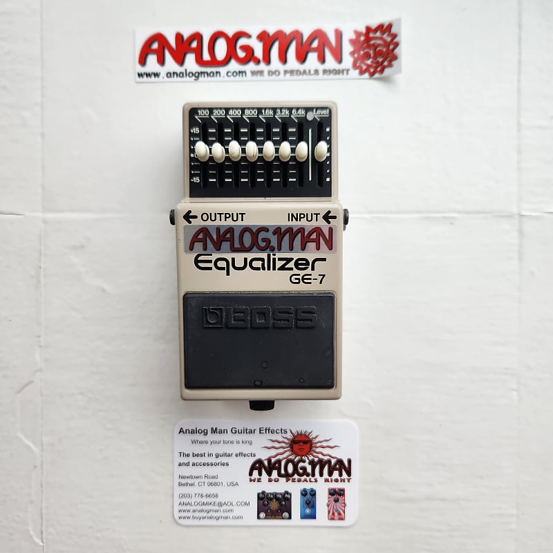 Vintage Boss GE-7 EQ Pedal w/Analogman Pro Mod + Upgraded | Reverb