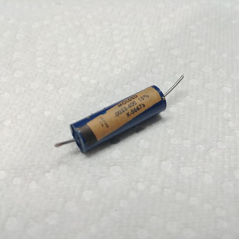 Vintahe Blue Molded .0033 3.3n 400V Poly Capacitor *TESTED* | Reverb